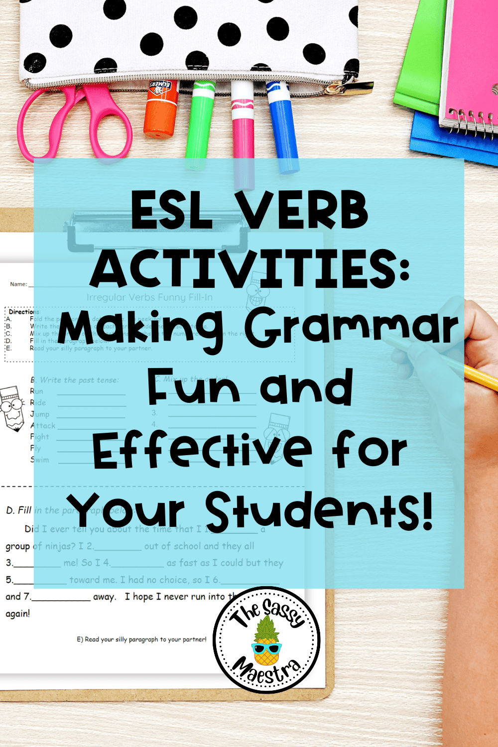 ESL Verb Activities: Making Grammar Fun and Effective for Your Students ...
